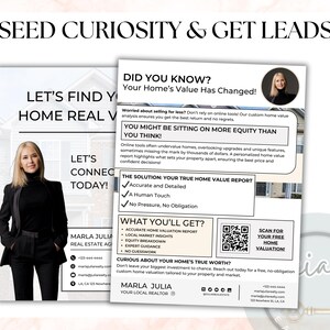 CMA Value Letter for Real Estate Agents, Home Equity Report Flyer, Home ...