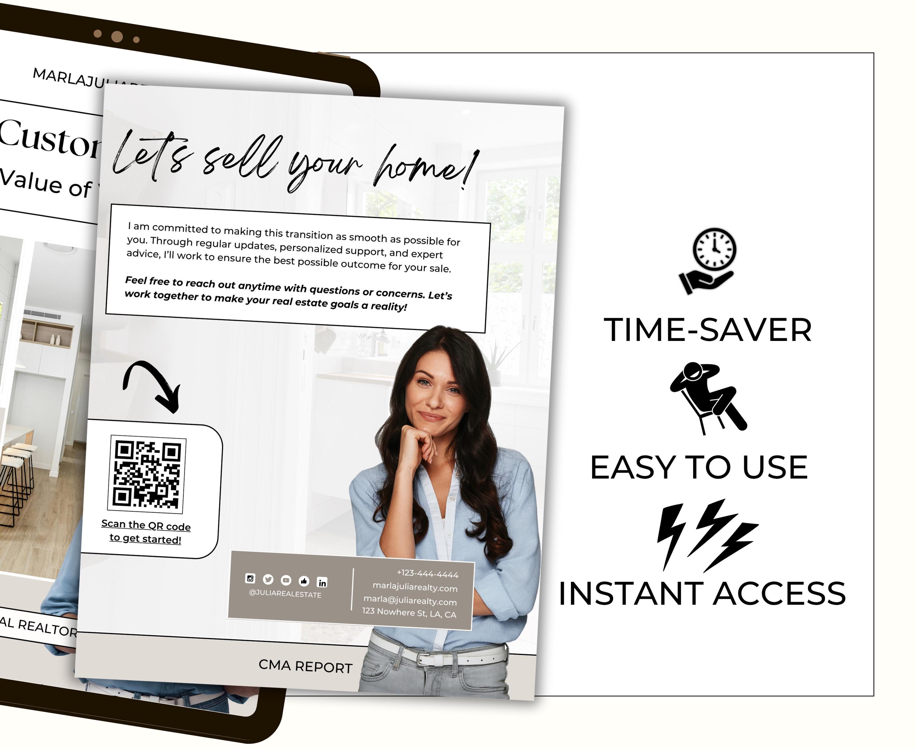 Realtor CMA Report Template: Home Valuation Guide (canva Editable, 19 ...