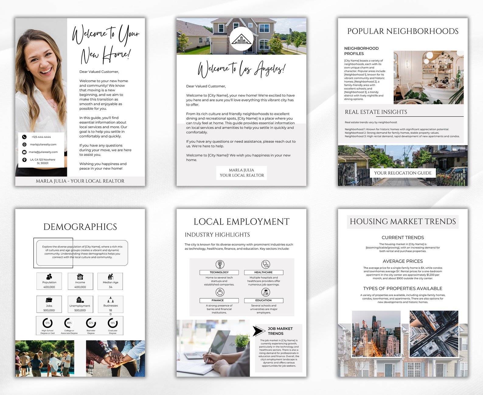 Relocation Guide for Real Estate Agents, Relocation Packet, Local ...
