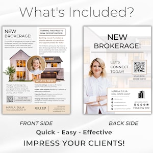 New Brokerage Announcement Flyer, Switch Brokerage Announcement Letter ...