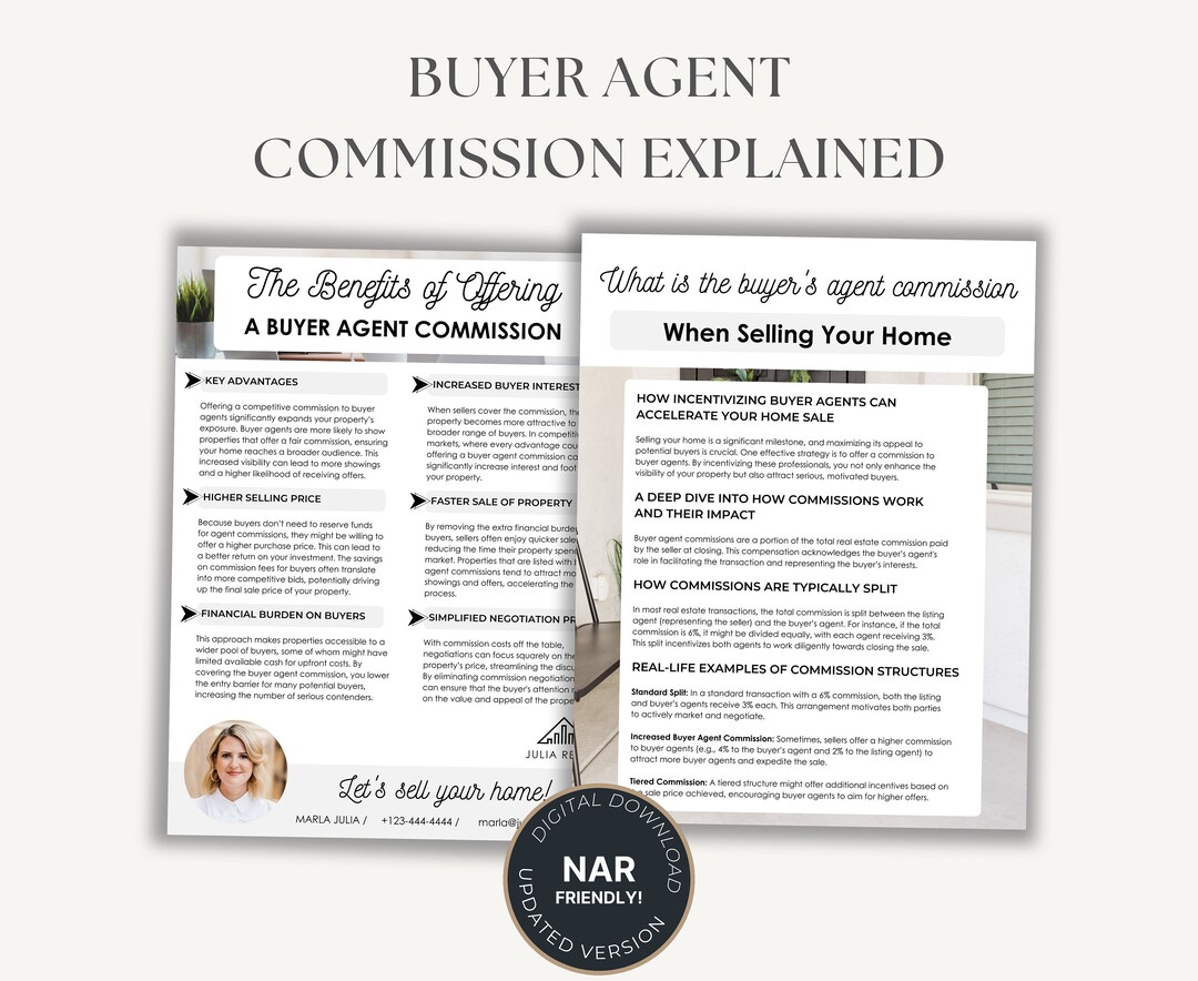 Buyer Agent Commission and Compensation Template for Listing Agents ...