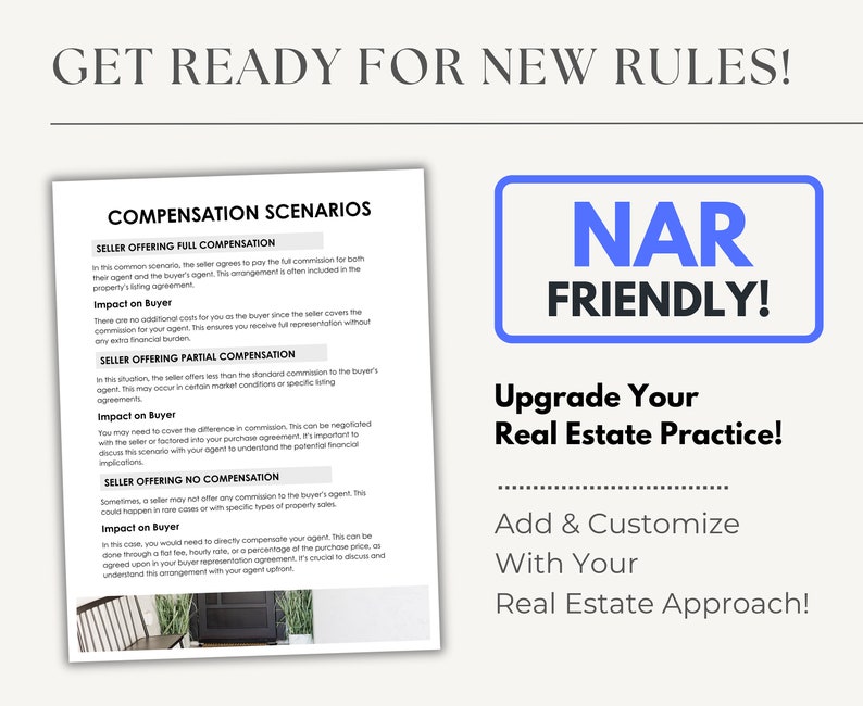 Buyer Agent Compensation, Real Estate Commission Sheet, Real Estate ...