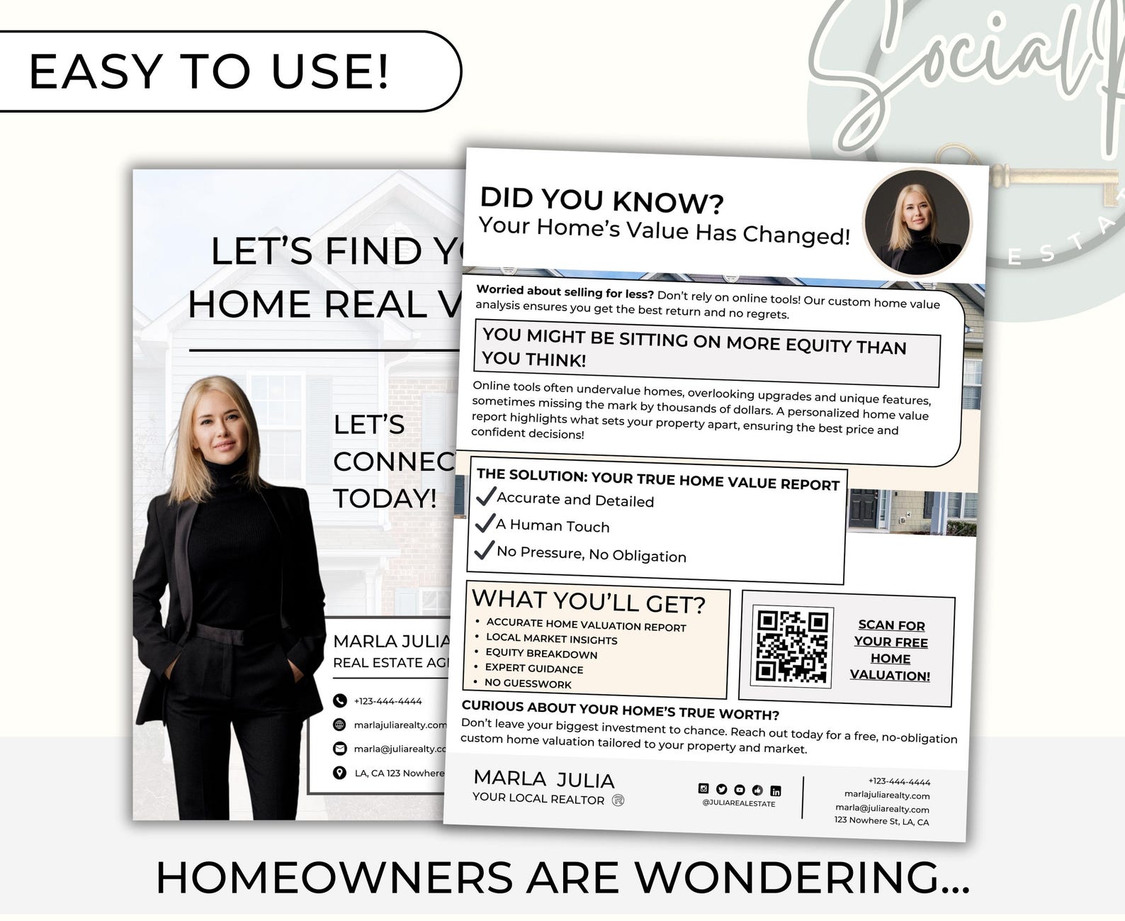 CMA Value Letter for Real Estate Agents, Home Equity Report Flyer, Home ...