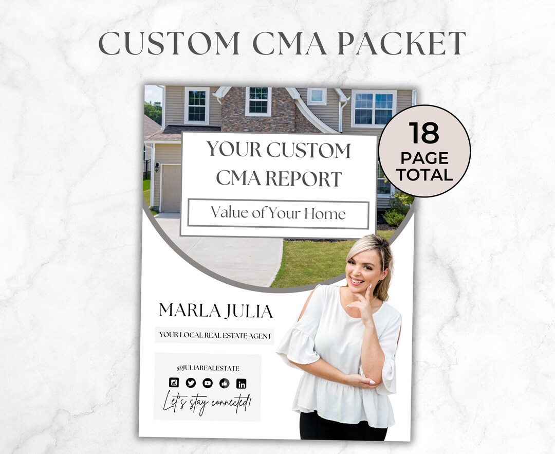 Home Equity Report, CMA Packet for Real Estate, Comparative Market ...