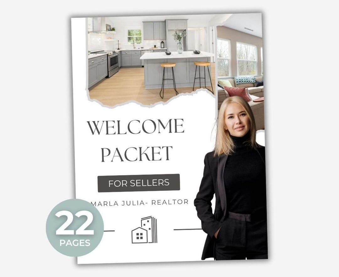 Seller Welcome Packet for Real Estate Agent, New Client Welcome Packet ...