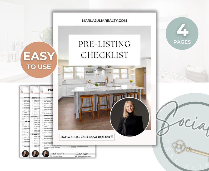 Pre-listing Checklist for Real Estate, Preparing Home for Sale ...