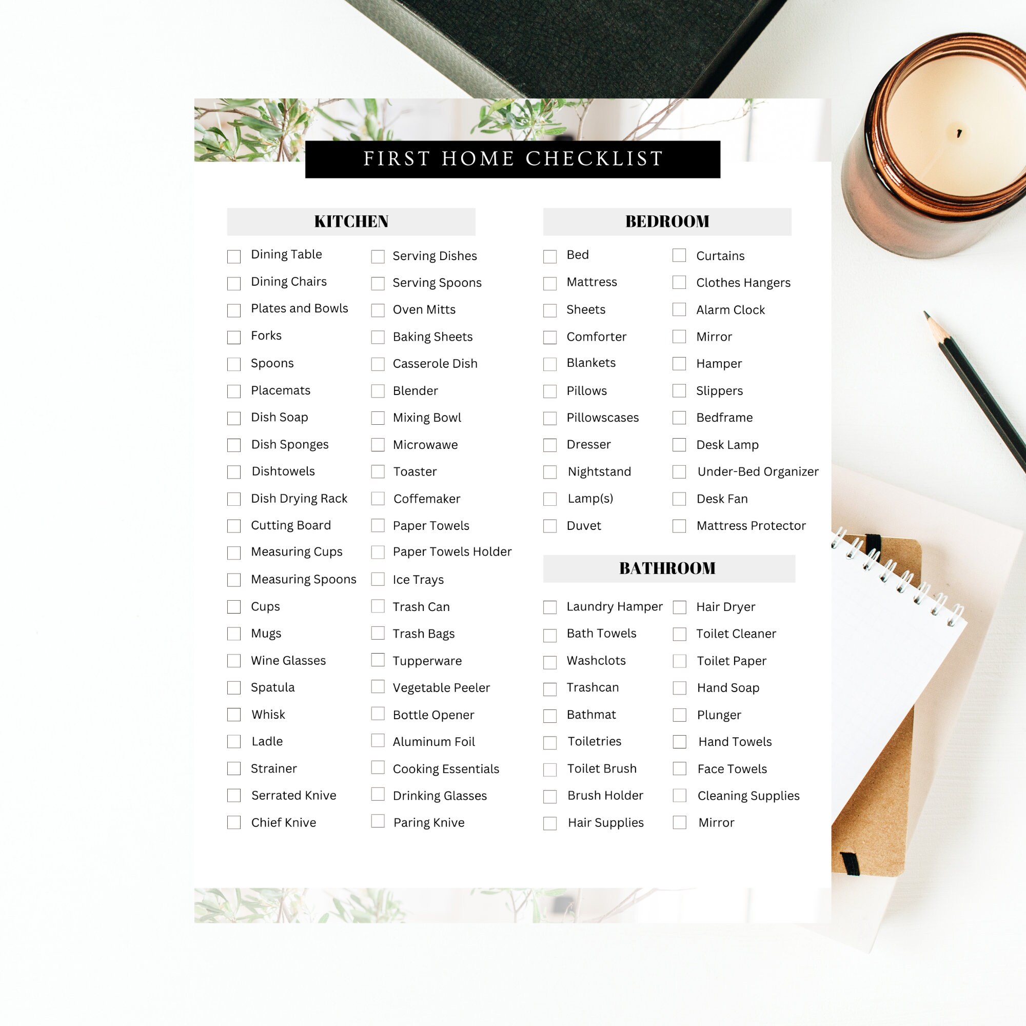 First Apartment Checklist Template My First Apartment Essentials Moving ...