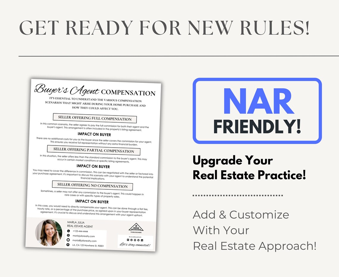 Compensation for Buyer Agent, Representation Real Estate NAR Settlement ...