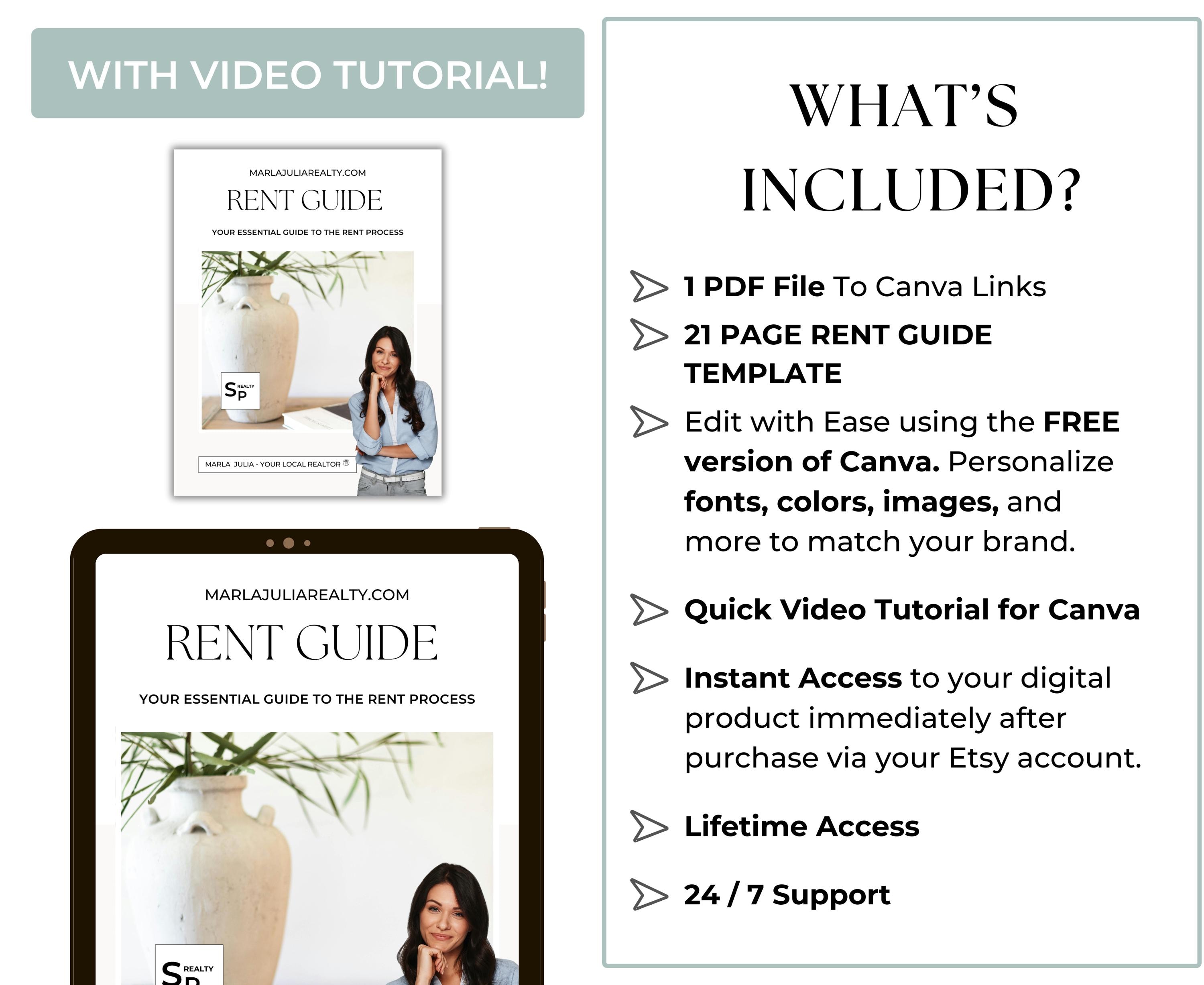 Renting Guide for Real Estate Agents, Tenant Rental Packet, Leasing ...