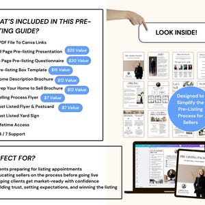 Pre-listing Kit for Real Estate Agent, Pre-listing Presentation, CMA ...