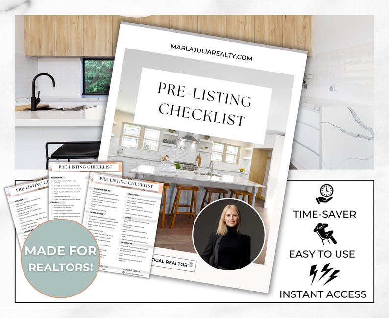 Pre-listing Checklist for Real Estate, Preparing Home for Sale ...