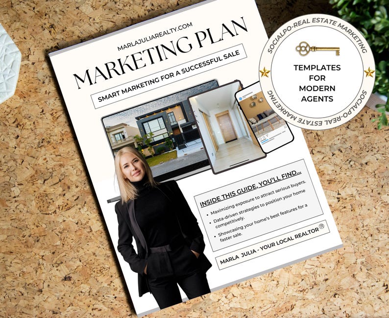Seller Marketing Plan for Real Estate, Listing Marketing Plan Template ...