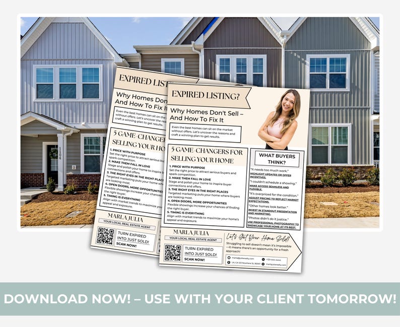 Expired Listing Flyer, 1 Page Expired Listing Flyer for FSBO Sellers ...