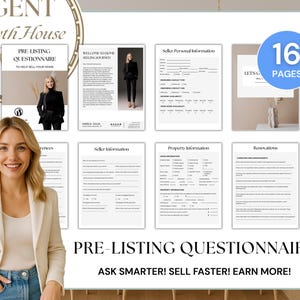 Pre-listing Kit for Real Estate Agent, Pre-listing Presentation, CMA ...