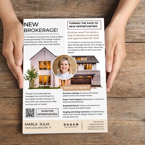 New Brokerage Announcement Flyer, Switch Brokerage Announcement Letter ...
