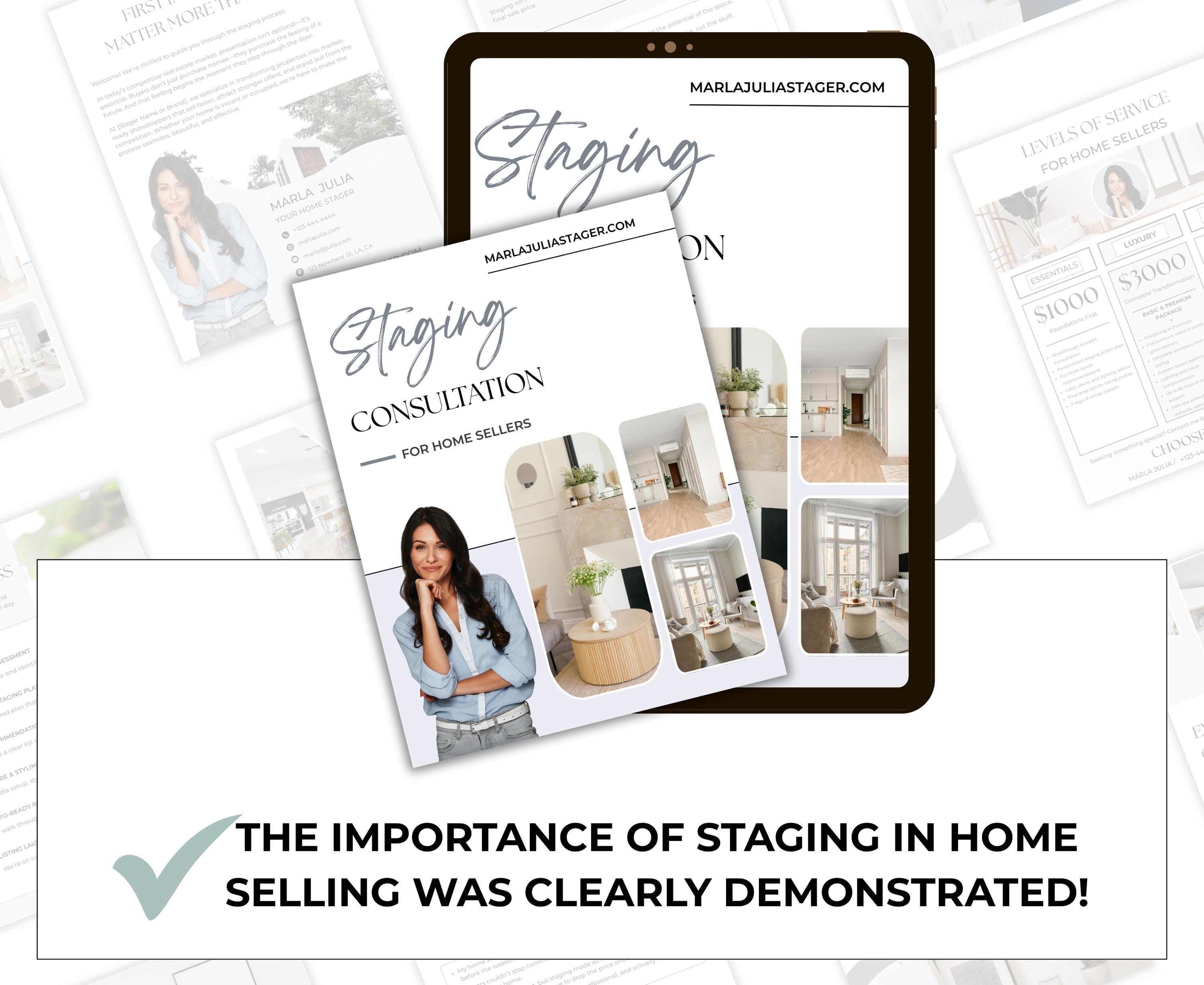 Staging Consultation Presentation, Staging Welcome Packet, Seller Home ...