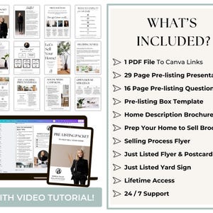 Real Estate Agent Pre-listing Kit: Presentation, Flyer, Questionnaire ...