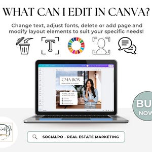 CMA Box Template, Real Estate Pre-listing Box Cover, Listing ...