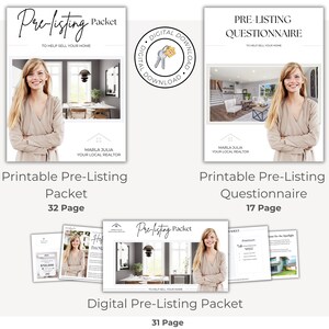 Pre-listing Packet for Real Estate, Seller Pre-listing Presentation for ...