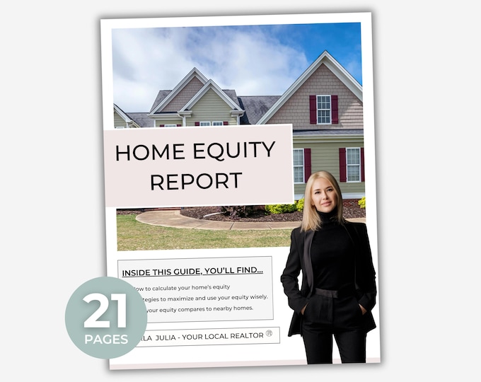 CMA Real Estate, CMA Template, Home Equity Report, CMA Packet, Listing ...