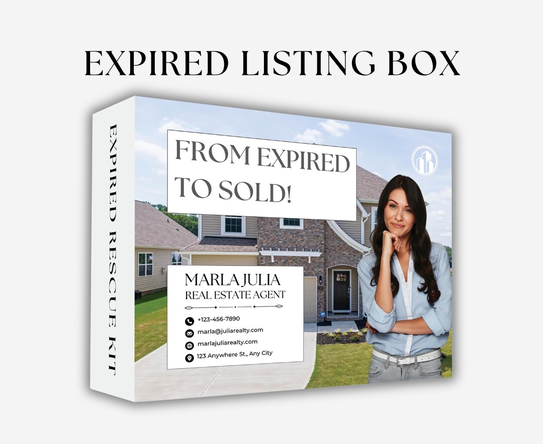 Expired Listing Box Cover, Real Estate Expired Listing Kit, Expired CMA ...