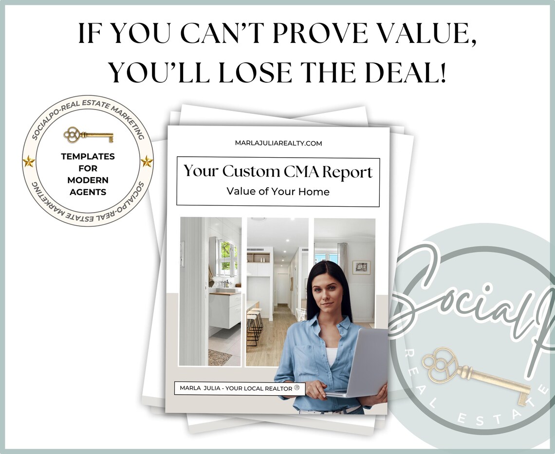 Realtor CMA Report Template: Home Valuation Guide (canva Editable, 19 ...