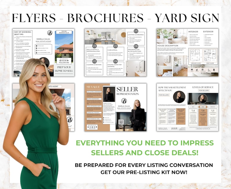 Luxury Pre-listing Kit for Real Estate Agent, Pre-listing Presentation ...