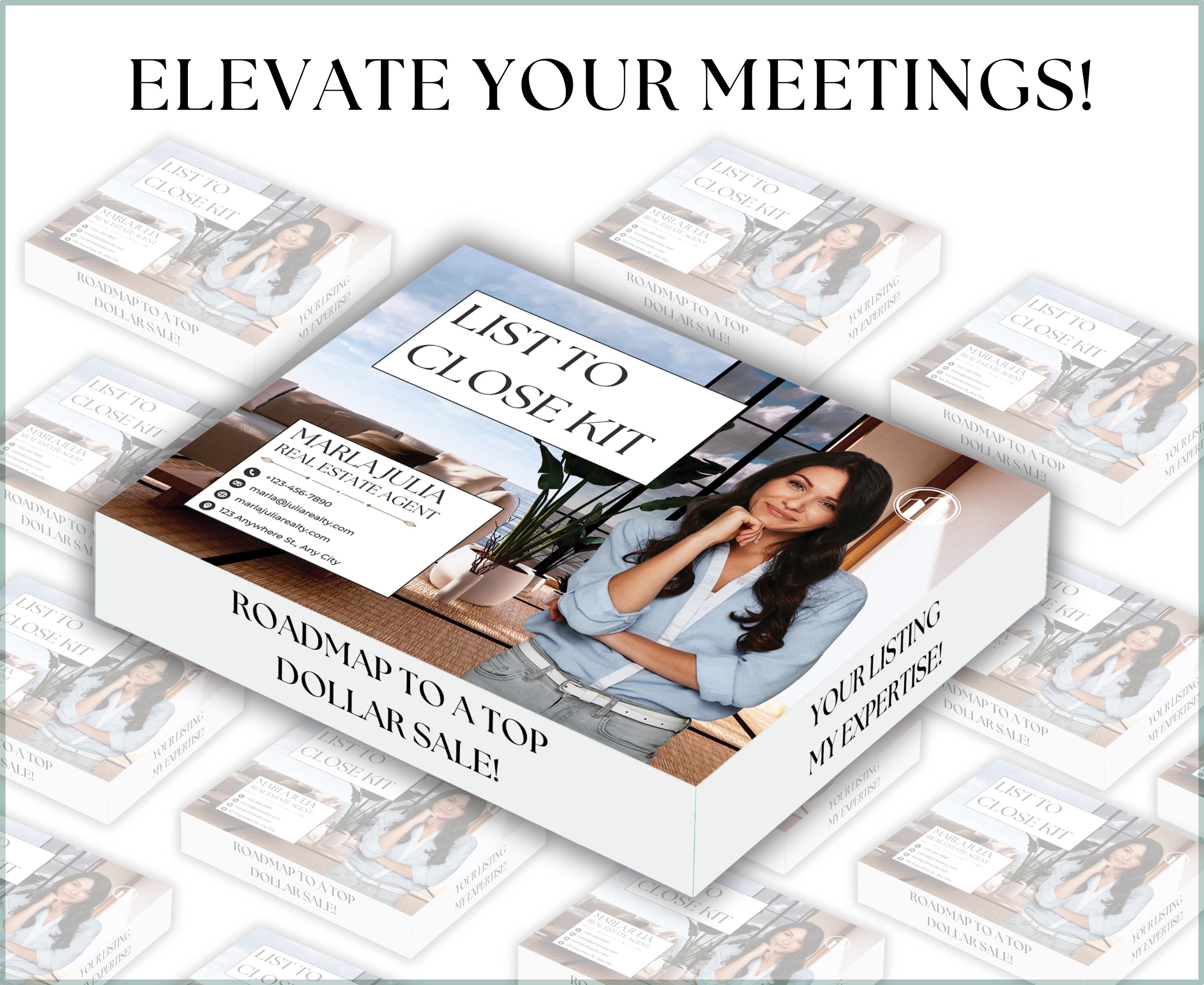 Seller Listing Box Cover Template, Real Estate Presentation Box, CMA ...