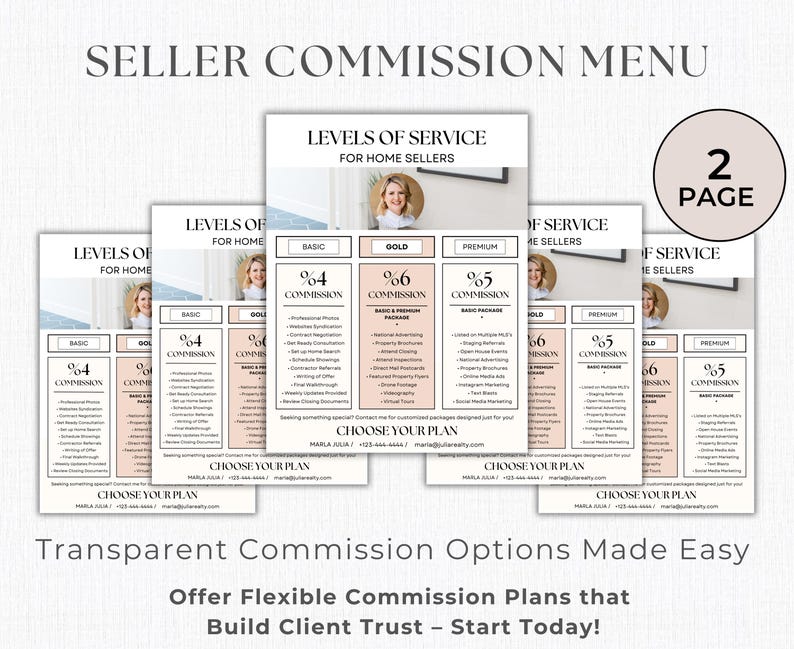 Seller and Buyer Commission Template, Buyer Agent Level of Services ...