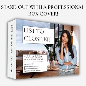 Seller Listing Box Cover Template, Real Estate Presentation Box, CMA ...