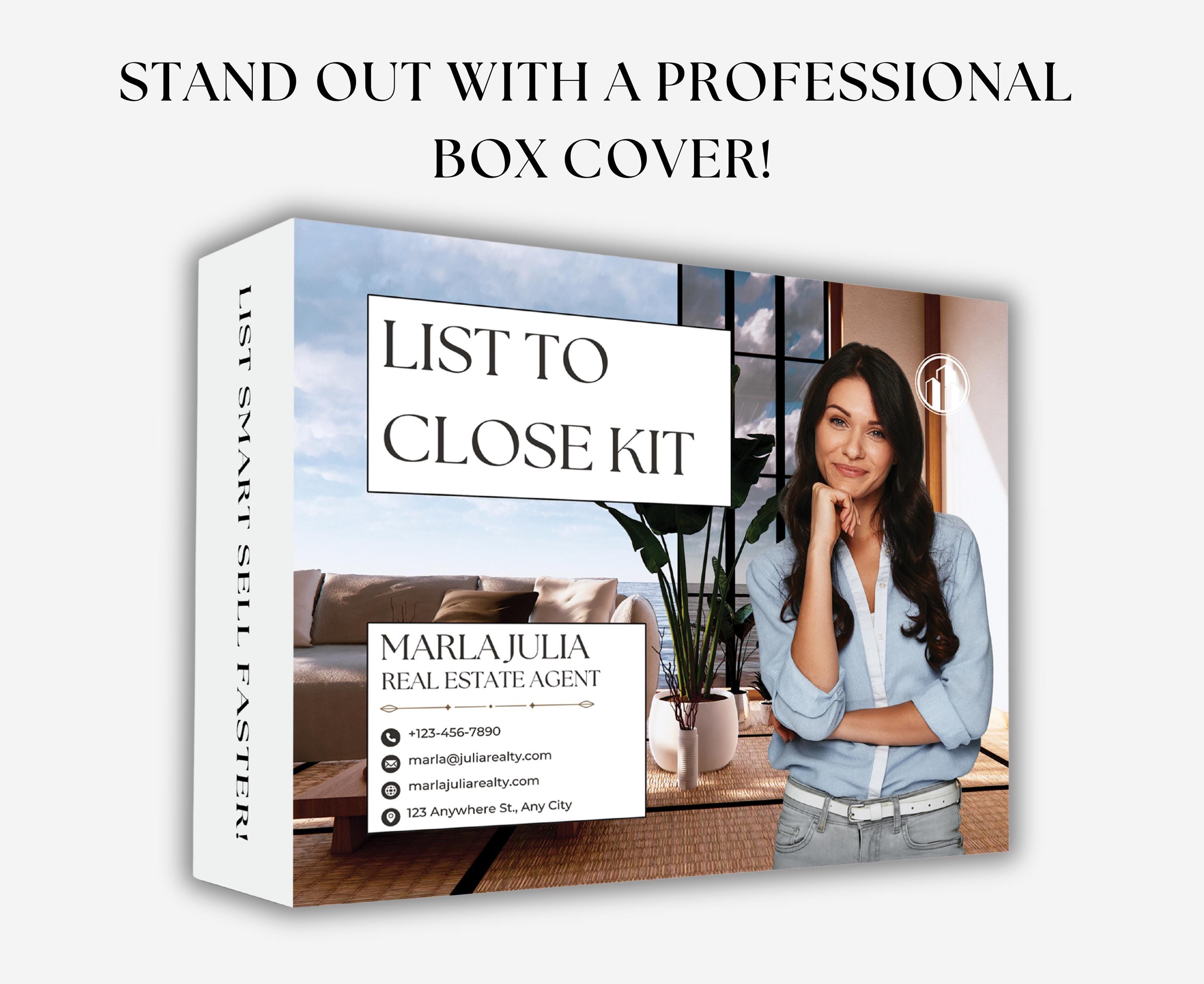 Seller Listing Box Cover Template, Real Estate Presentation Box, CMA ...