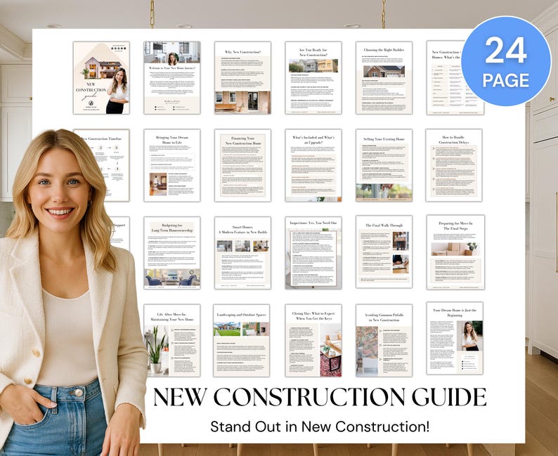 New Construction Guide for Real Estate, Construction Presentation ...