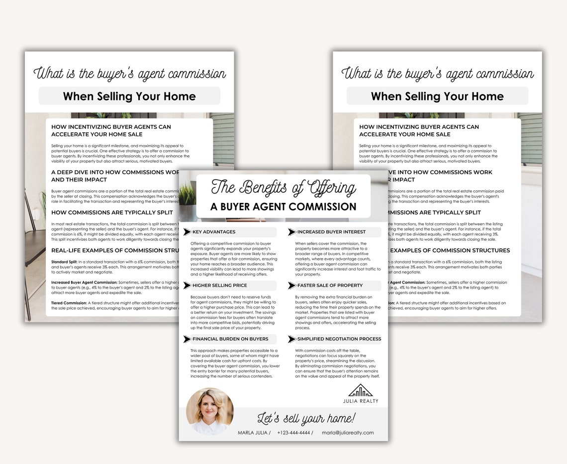 Buyer Agent Commission and Compensation Template for Listing Agents ...