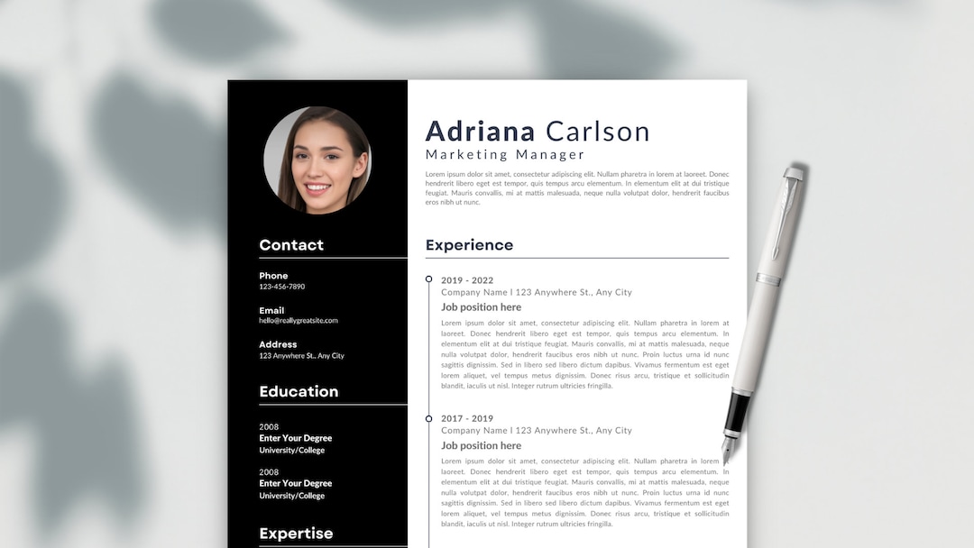 Cv Template, Cv, Cv French, Cv Word, Cv and Cover Letter, Cv Design, Cv ...