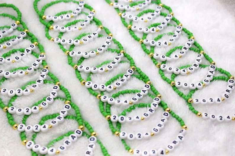 25-50-100-200-1000 Beaded World Bracelets/custom Bracelet/team ...