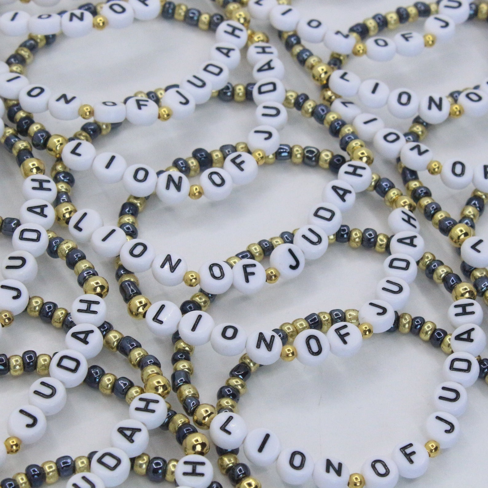 25-50-100-200-1000 Beaded World Bracelets/custom Bracelet/team ...