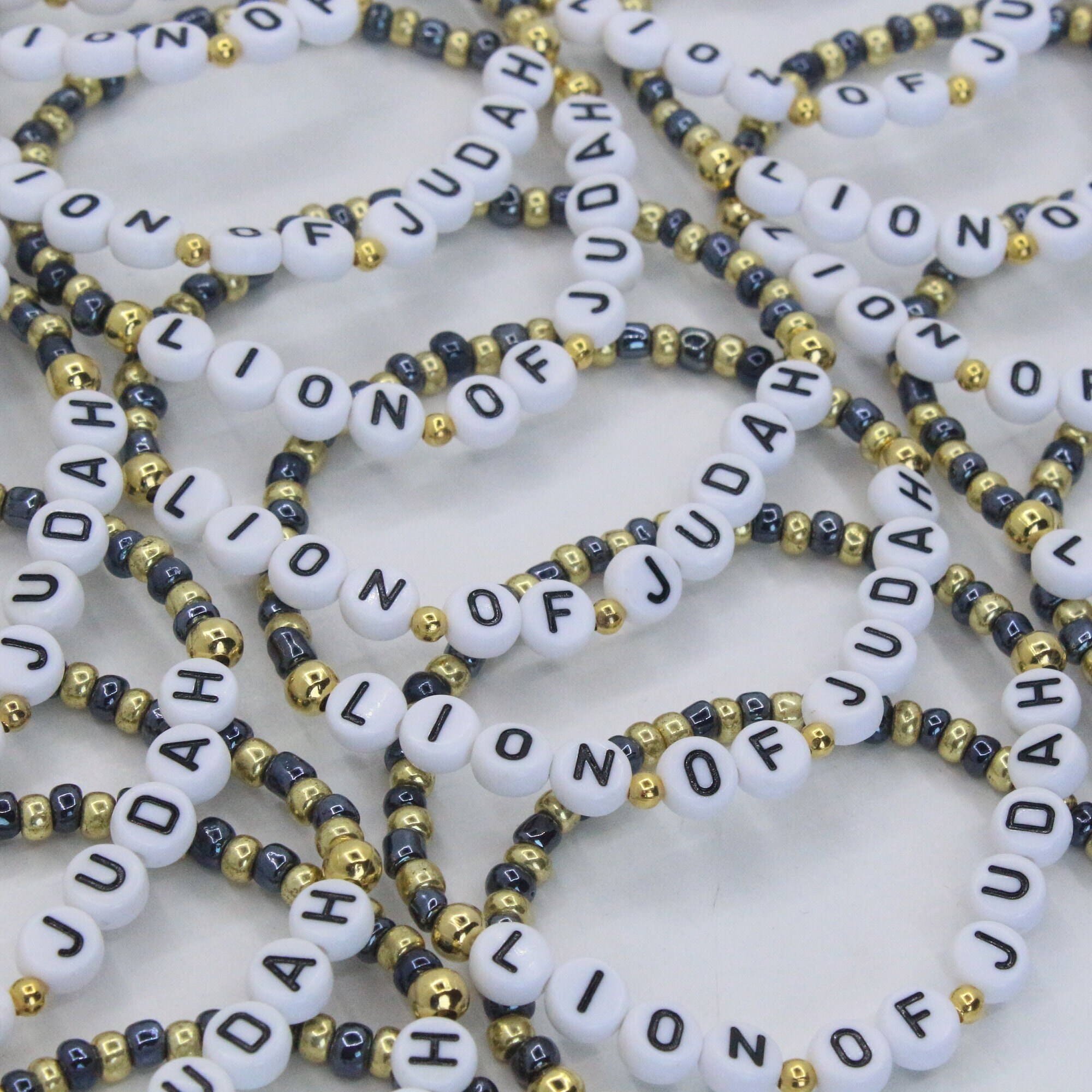 25-50-100-200-1000 Beaded World Bracelets/custom Bracelet/team ...
