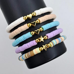 Gold Heart Bracelet/ Heart Bead Bracelet/ Dainty Heart - Etsy