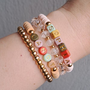 Gold Heart Bracelet/ Heart Bead Bracelet/ Dainty Heart Bracelet/heart ...