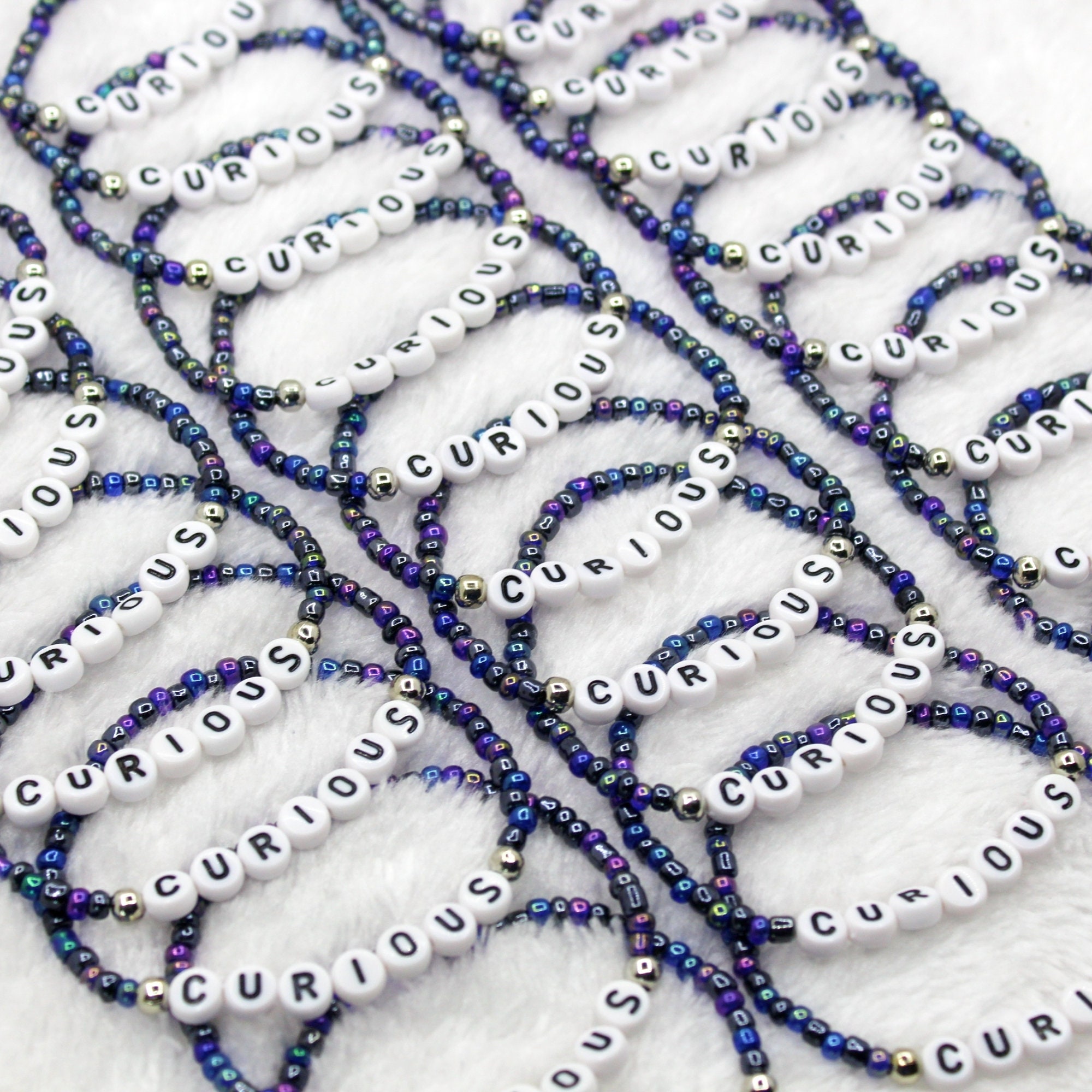 25-50-100-200-1000 Beaded World Bracelets/custom Bracelet/team ...