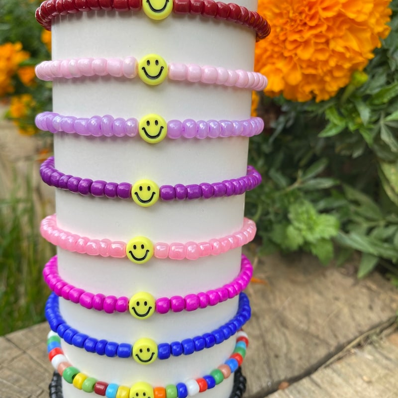 Smile Face Bracelet - Etsy