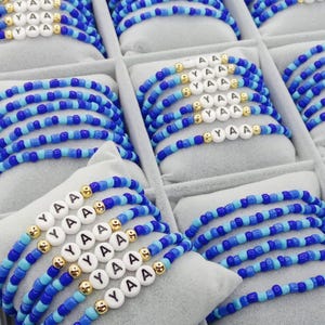 25-50-100-200-1000 Beaded Bracelets/friendship Bracelets/custom Name ...