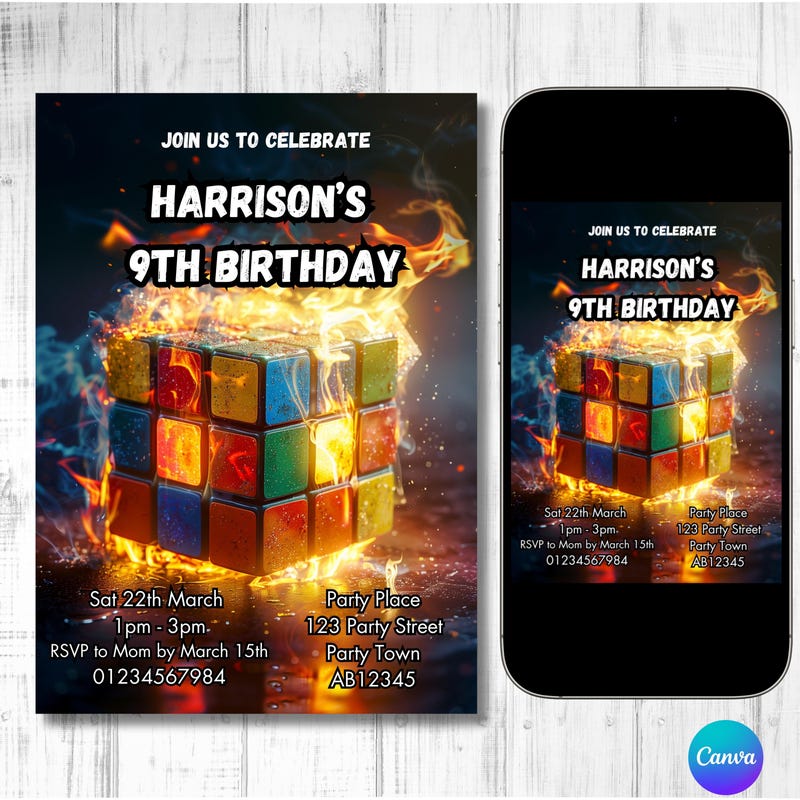 Rubiks Cube Party - Etsy