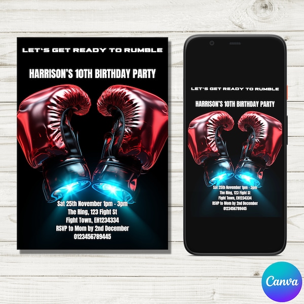 Boxing Theme Party - Etsy