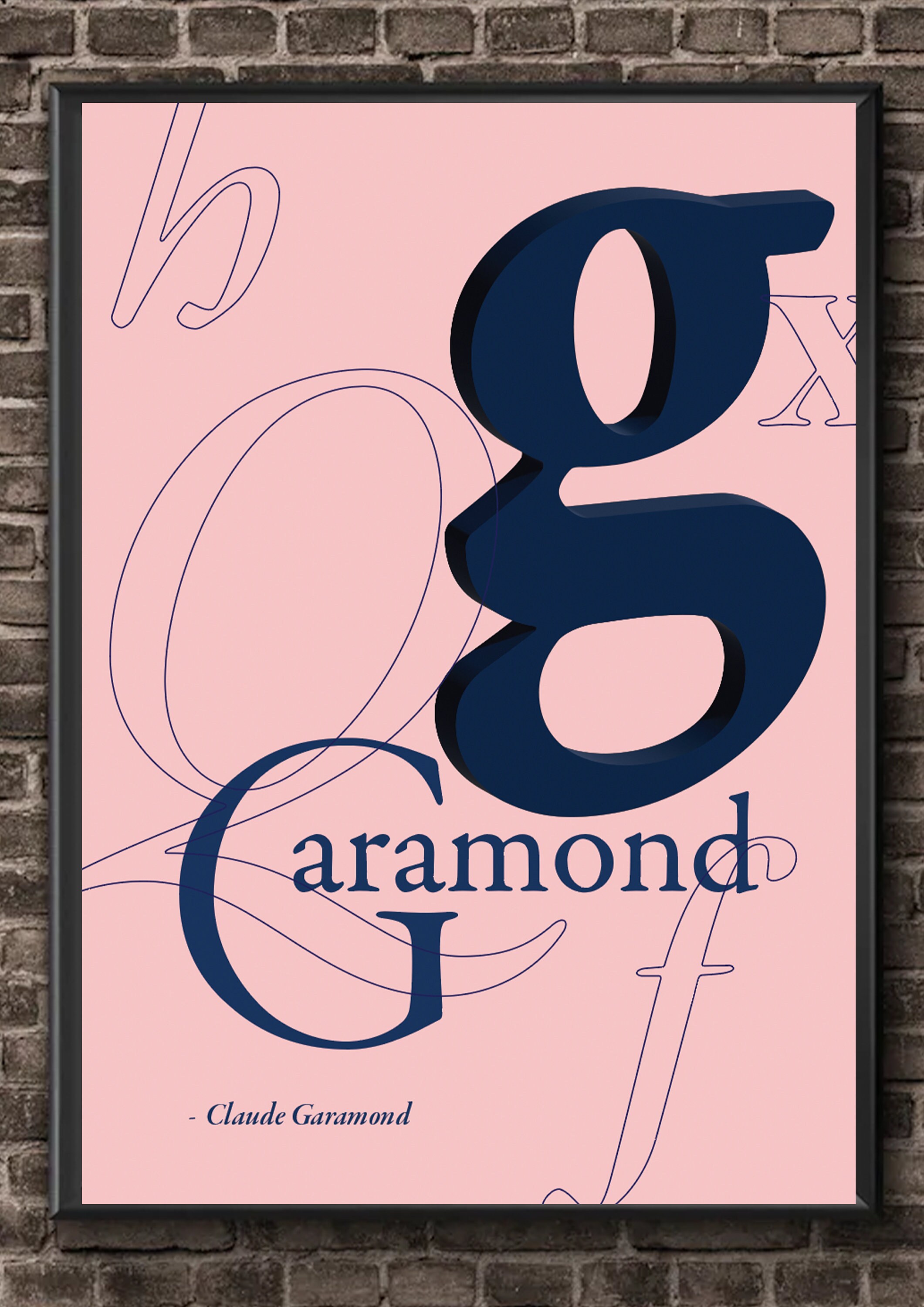 Garamond Poster