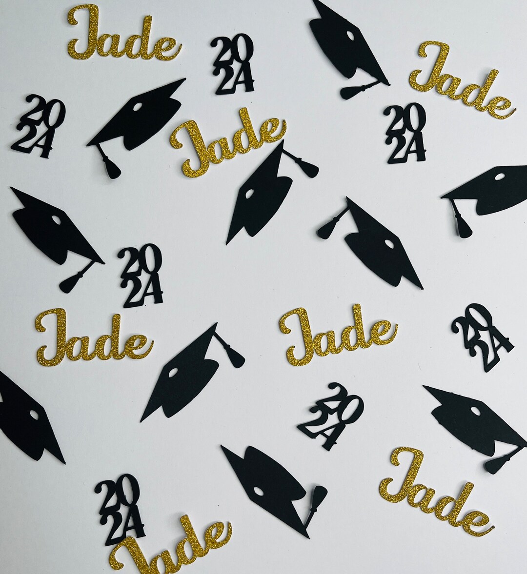Personalised Gold Glitter Graduation Table Confetti - Etsy