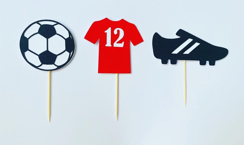 Football Team Inspired Cupcake Toppers - Etsy