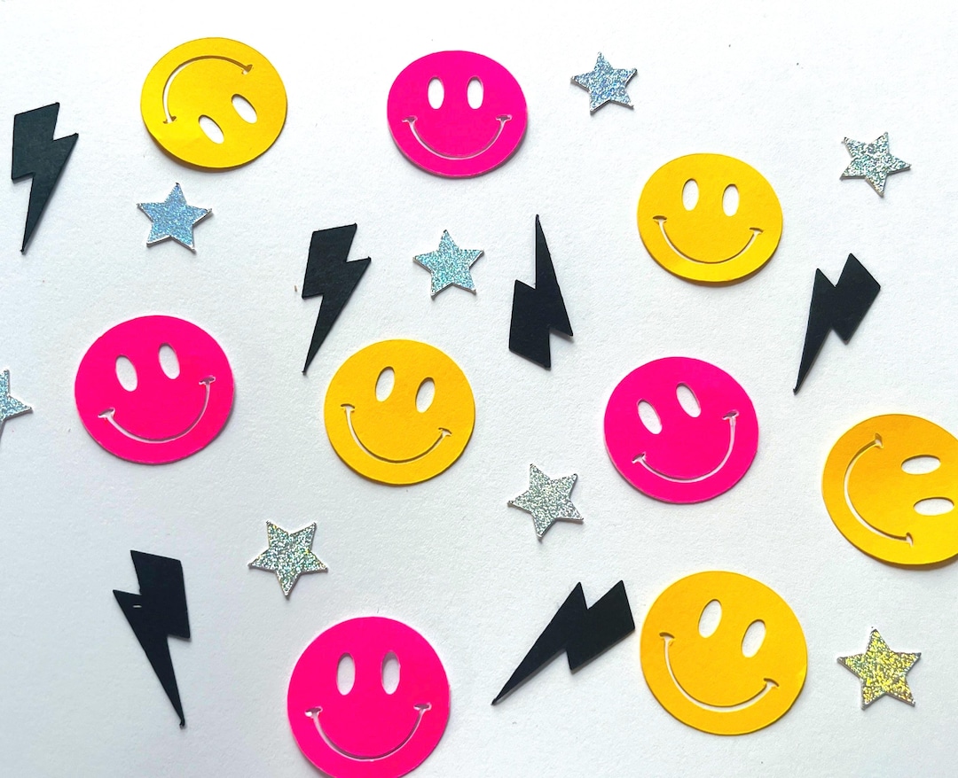 Preppy Acid Inspired Table Confetti - Etsy