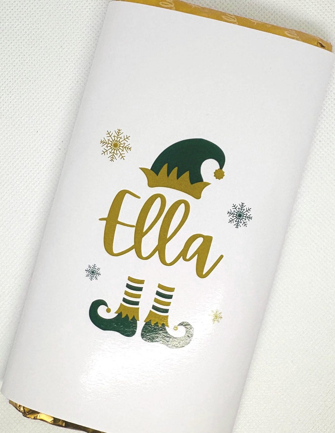 Personalised Christmas Elf Chocolate Bar - Etsy
