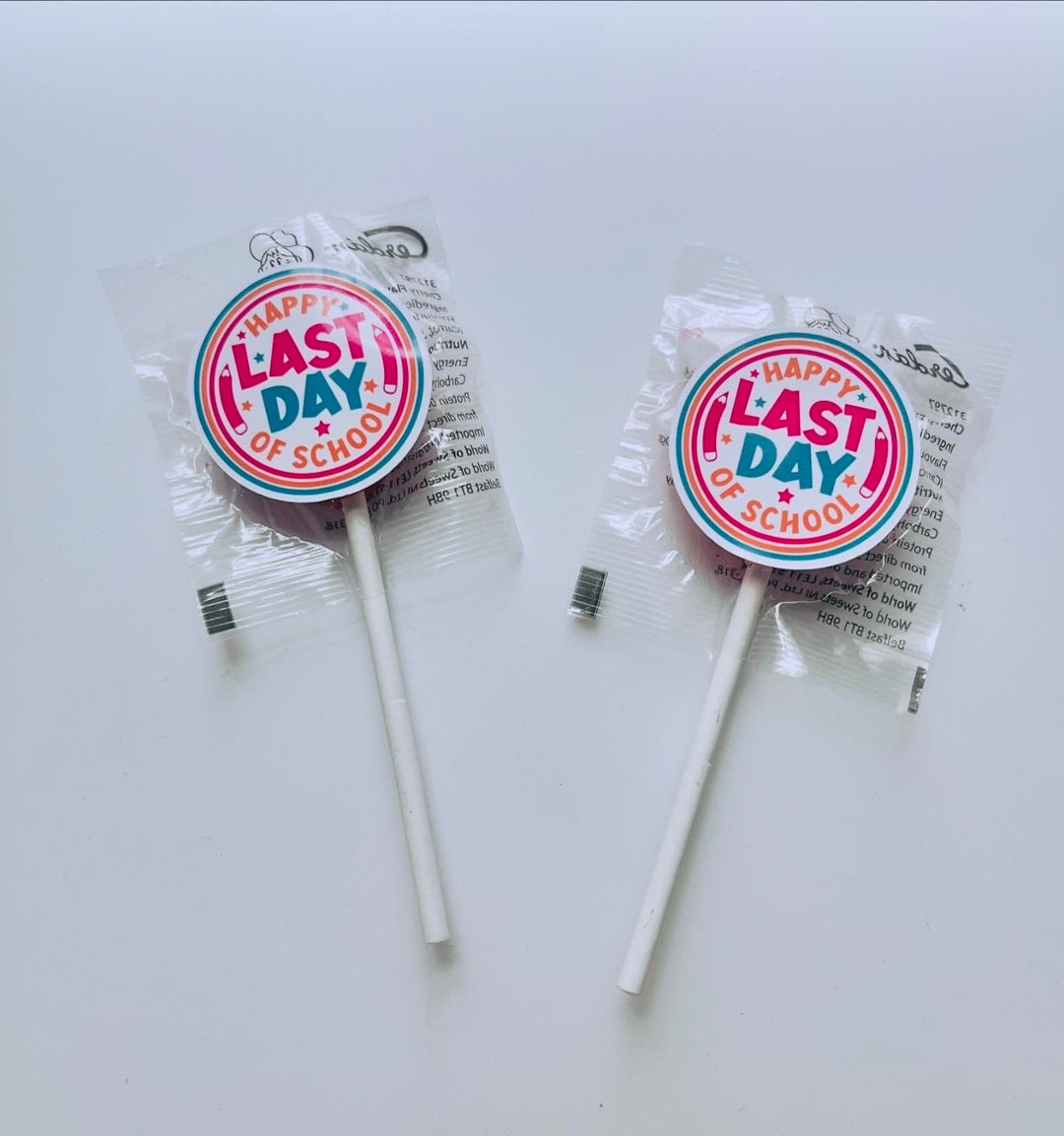 End of a School Lollipops, Pack of 10 - Etsy UK